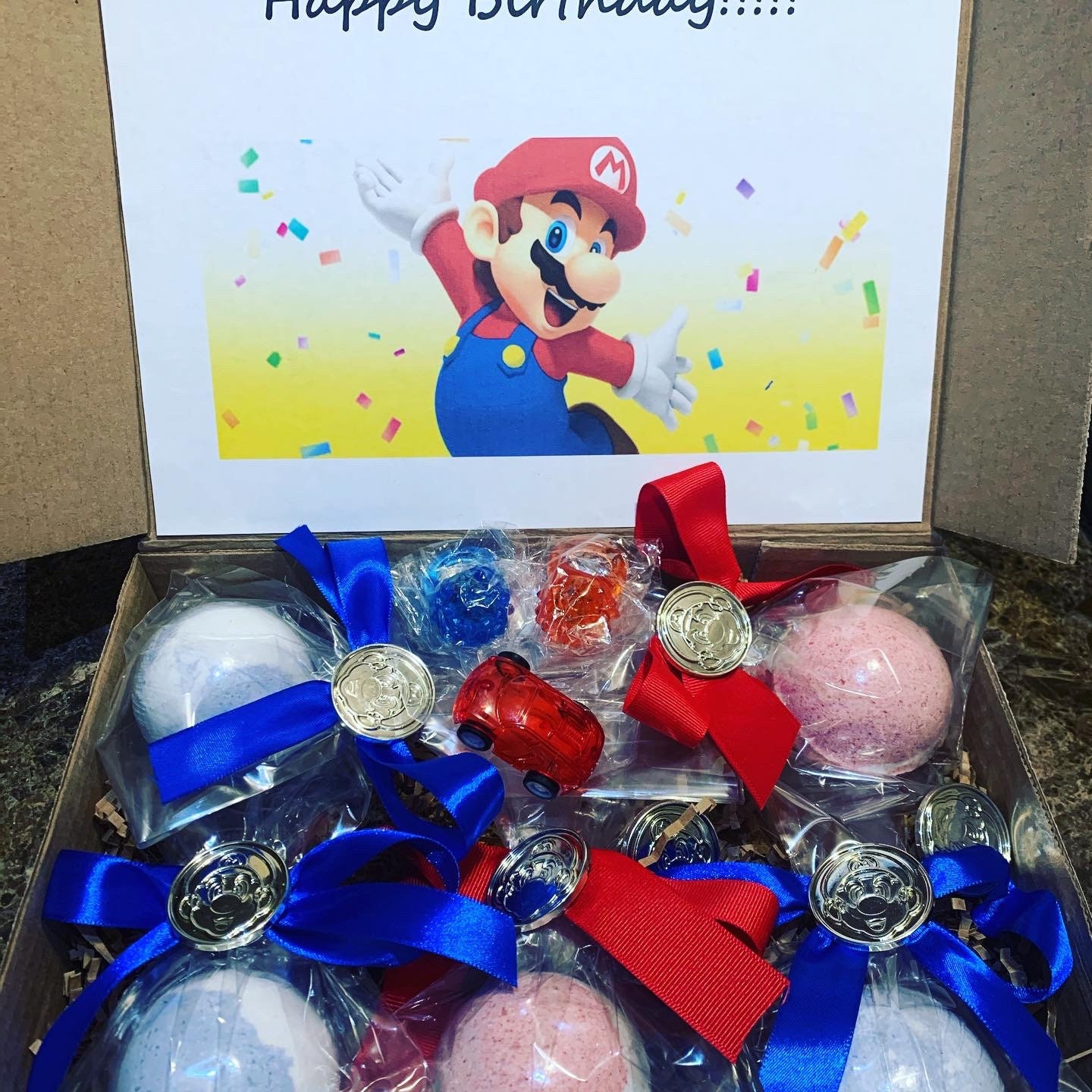 Bathbombs Bathbomb Bathbomb Gift Set Mario Kids Bath - Etsy