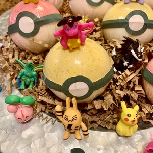 Poke Ball Kids Bath Bomb Fun Bomb Toy Inside BATHBOMB Stocking Stuffer ...