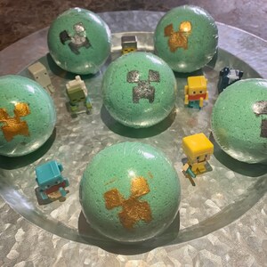 Bath Bomb_minecraft_kids Bath Bombs_bath Gift Set_fun Color Bath Water ...