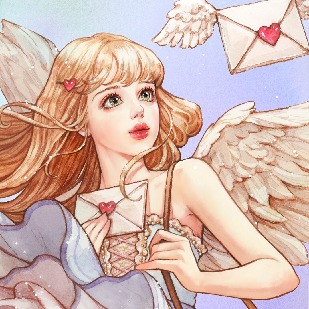 Love / Girl Stickers / Watercolor Illust - Etsy