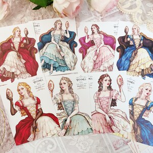 Elizabeth / Girl Stickers / Watercolor Illust - Etsy