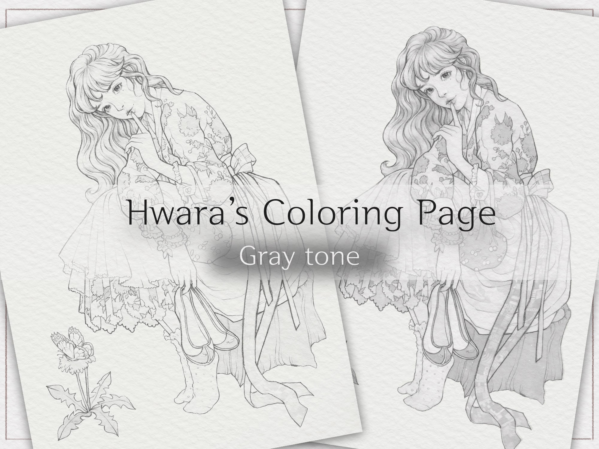 SPRING / Coloring PDF 8 variants Coloring pages for adults | Etsy