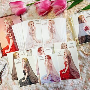 Maria / Girl Stickers / Watercolor Illust - Etsy