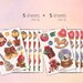 Cristmas Mas / Paper Stickers / Watercolor Illust - Etsy