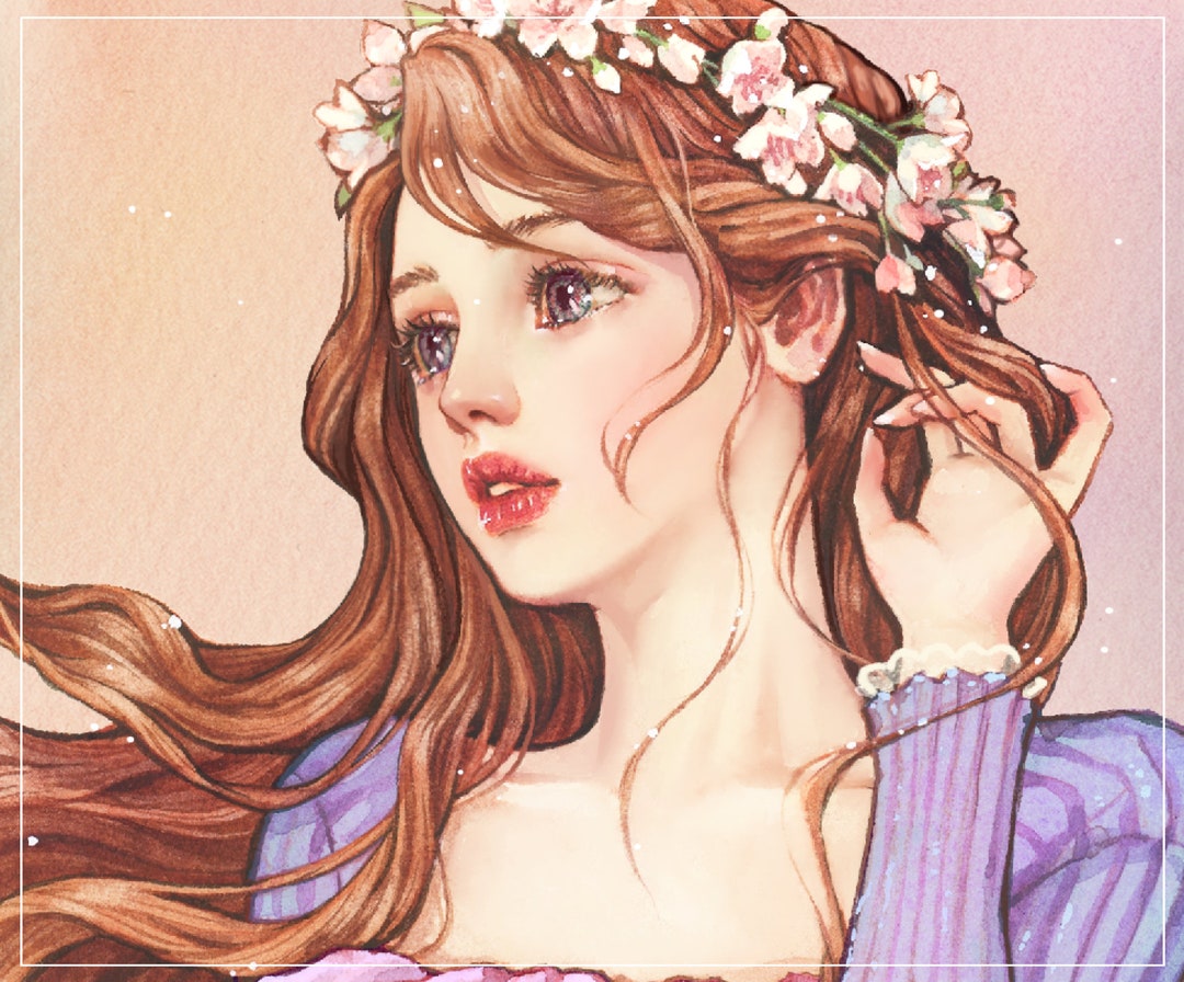 Isabel / Girl Stickers / Watercolor Illust - Etsy