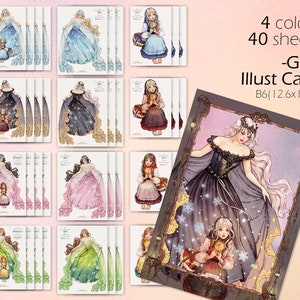 Winter&anna / Girl Stickers / Watercolor Illust - Etsy
