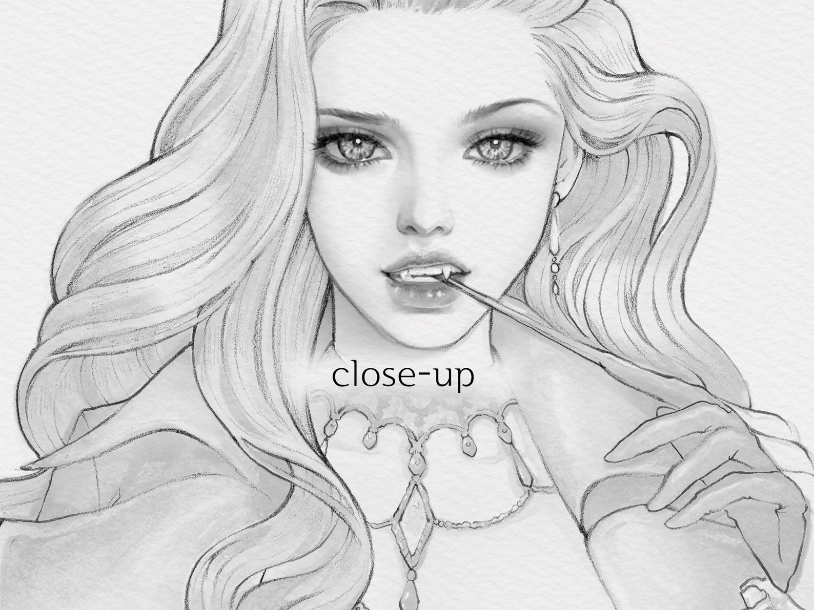 Valentine / Vampire Coloring Page Coloring PDF for Adults | Etsy