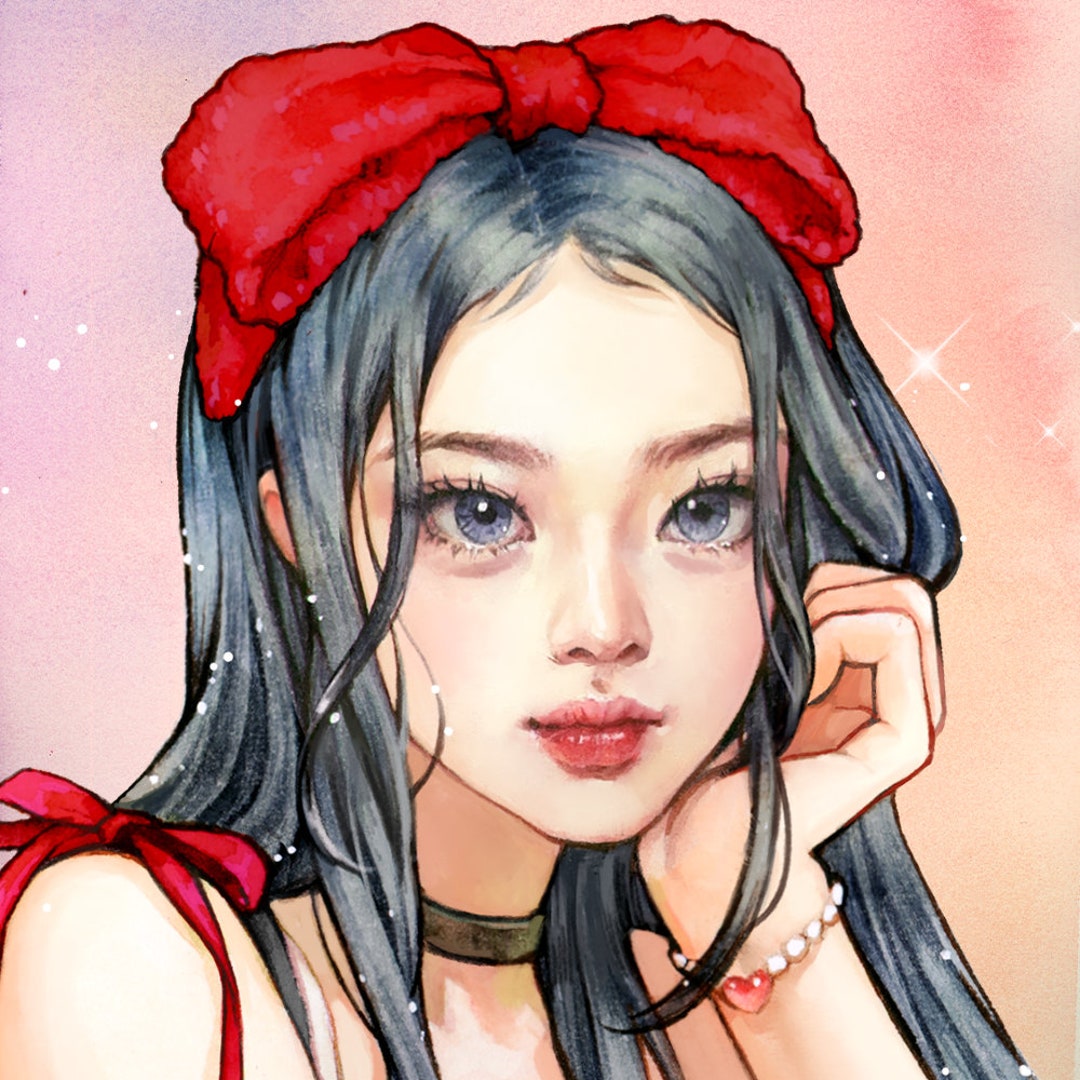 YUJU/ Paper Girl Stickers / Watercolor Illust / 4color / 40sheets - Etsy