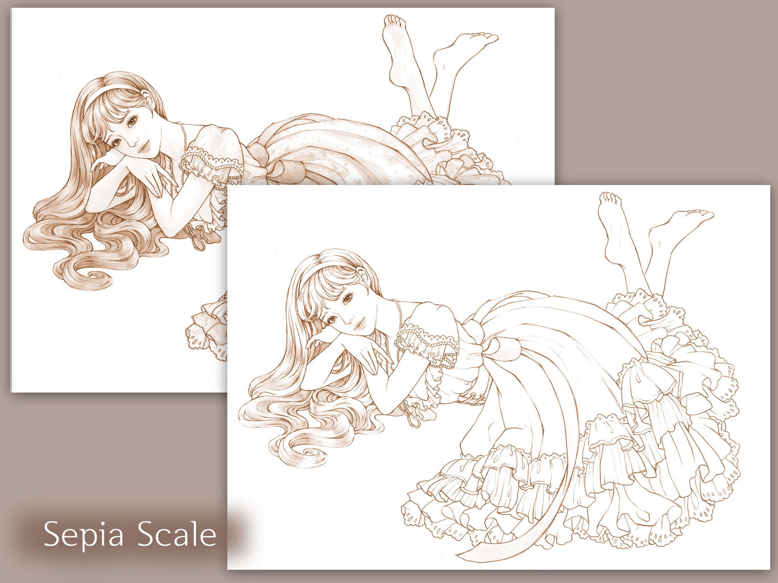 Sara / Coloring Page Coloring PDF for Adults Grayscale - Etsy