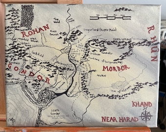 Map of Mordor - Etsy