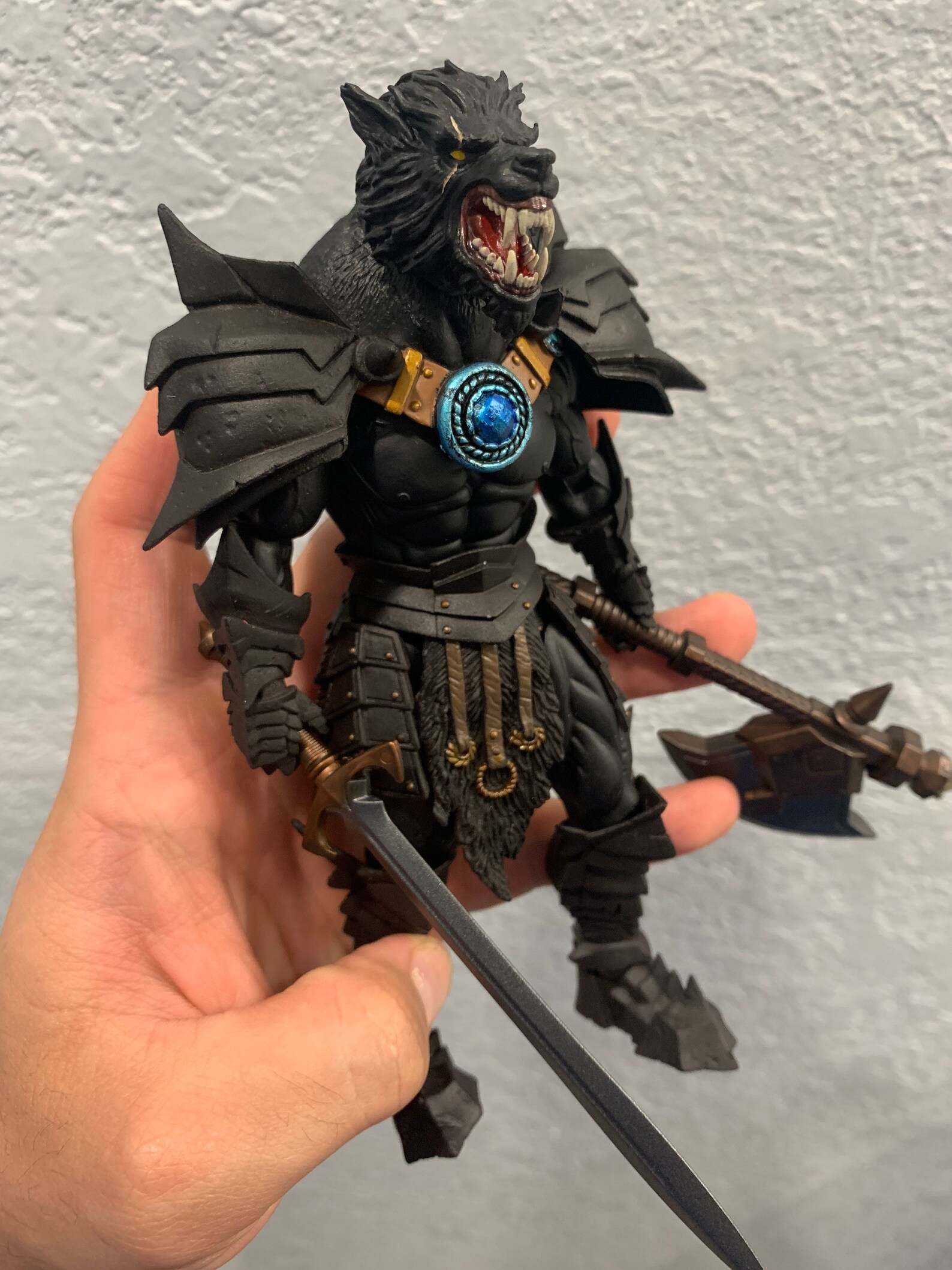 Mythic Legions Custom UNPAINTED Wolf/werewolf/wolfkin Head - Etsy