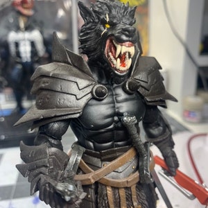 Mythic Legions Custom UNPAINTED Wolf/werewolf/wolfkin Head - Etsy