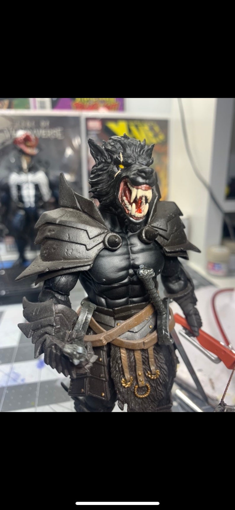 Mythic Legions Custom UNPAINTED Wolf/werewolf/wolfkin Head - Etsy