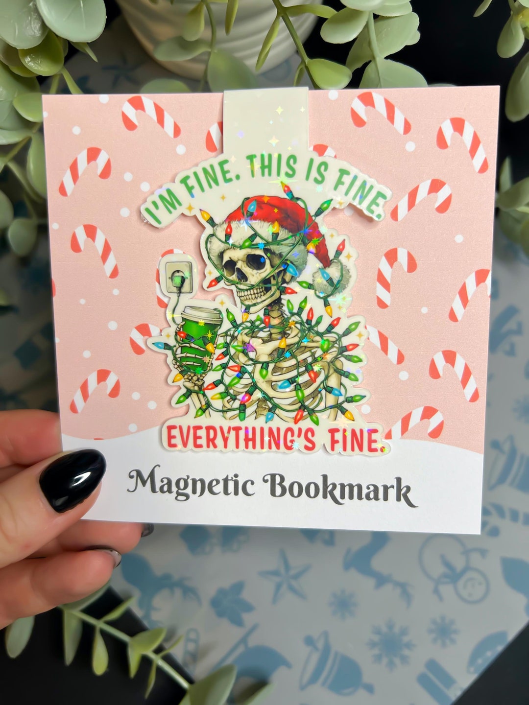 Magnetic Bookmark | Skeleton Bookmark | Book Magnet | Page Marker ...