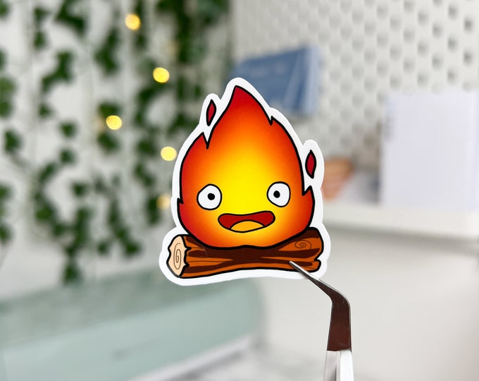 Powered by Calcifer Vinyl Sticker Decal for Car / Laptop / Games ...