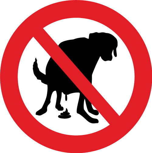 Símbolo prohibido de caca de perro - Etsy España
