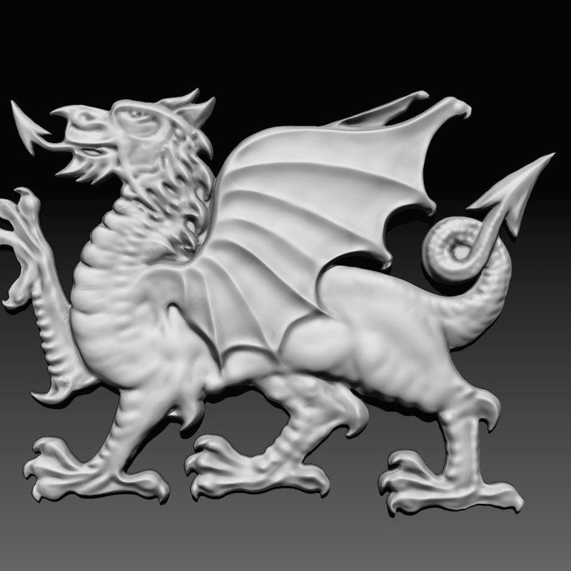 Welsh Dragon - Etsy