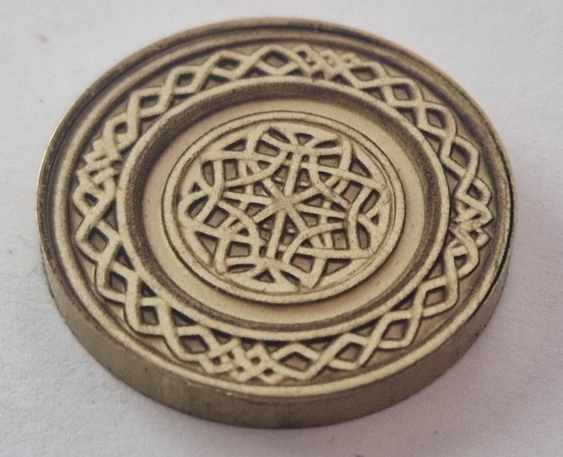 COINS Intricate Circular Celtic Knot 3D Relief File - Ideal for Laser ...