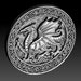 COINS Welsh Dragon With Celtic Knot Surround 3D Sculpture Perfect for ...