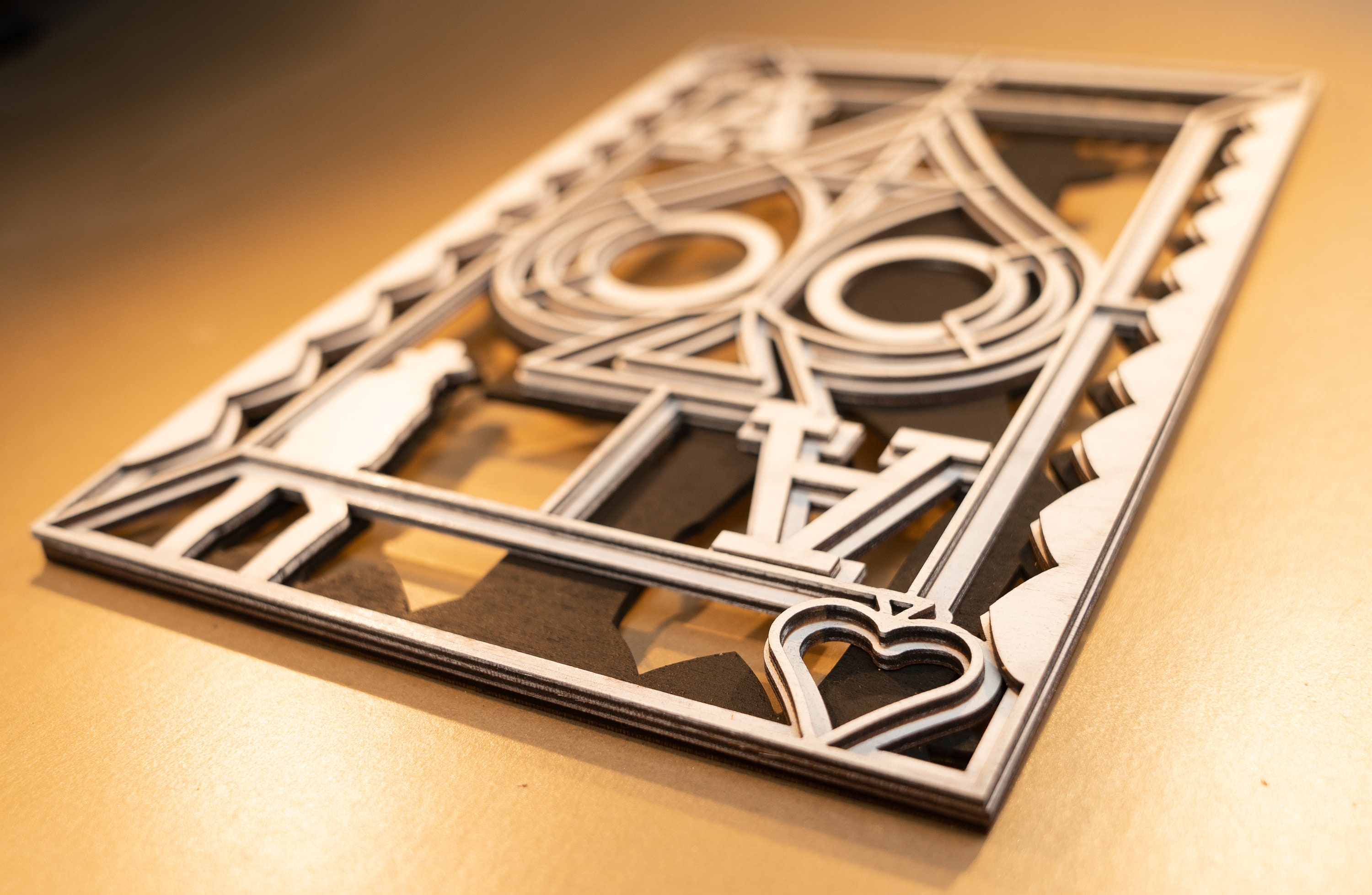 Ace of Spades 3 Layer, Laser Cut Image or Plaque - Etsy