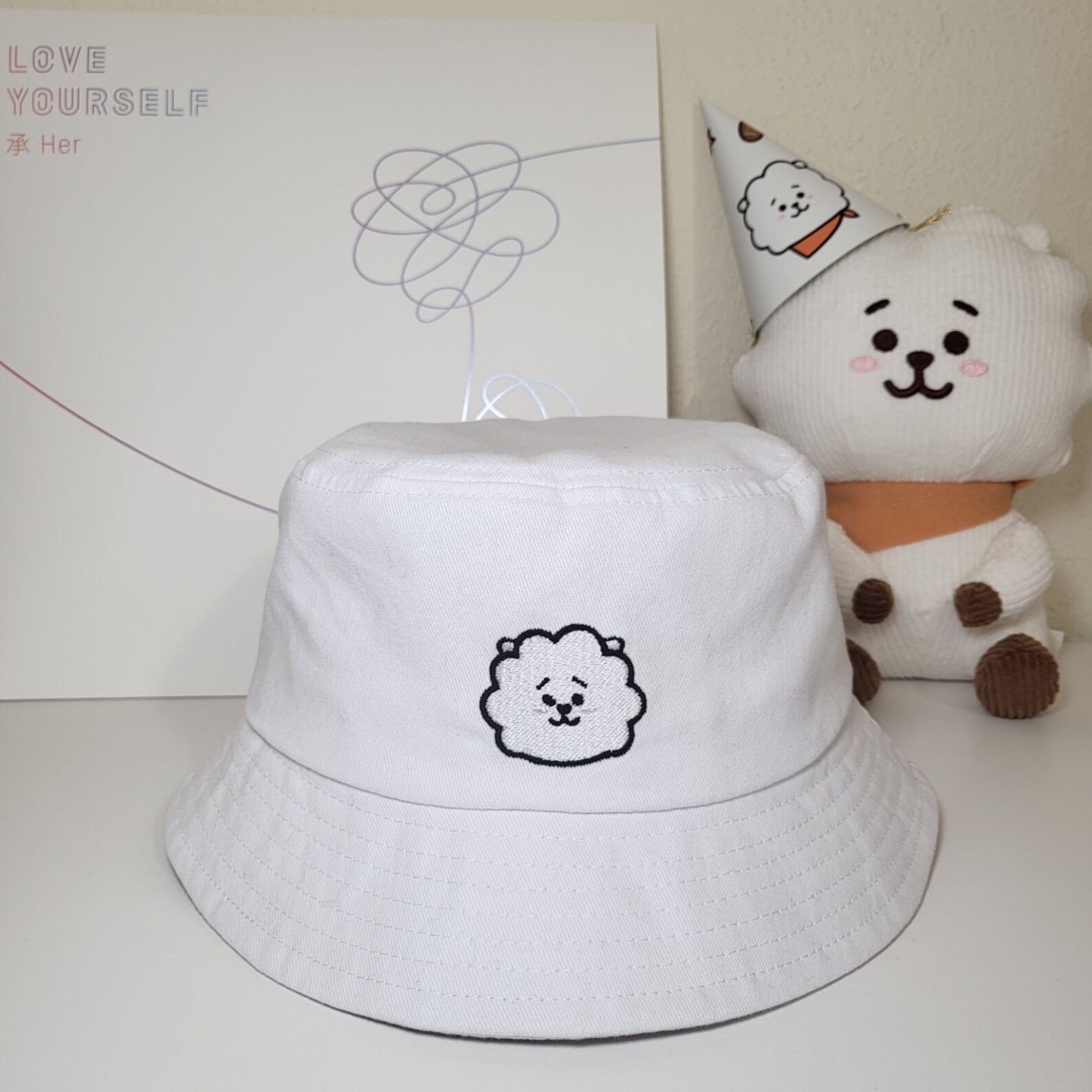 Cute Plush Bucket Hat - Etsy