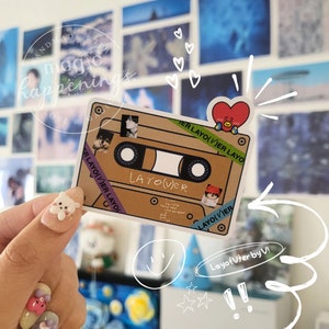 BTS V Layover Cassette Unofficial Sticker - Etsy