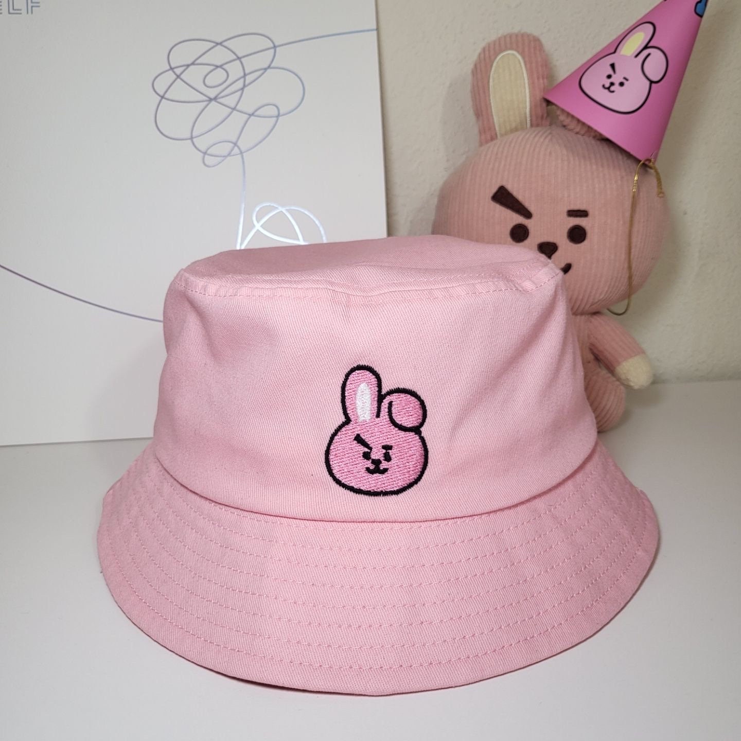 Cute Plush Bucket Hat - Etsy