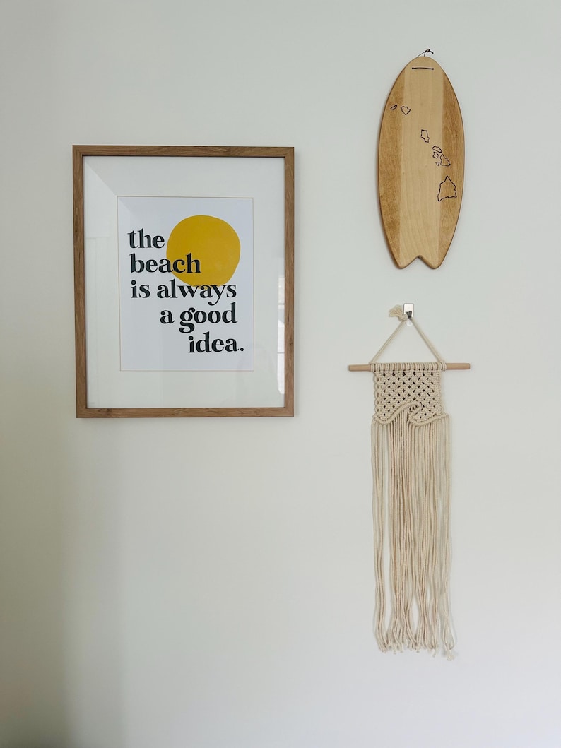 Ocean Wave Macrame Wall Hanging: Coastal Boho Decor - Etsy