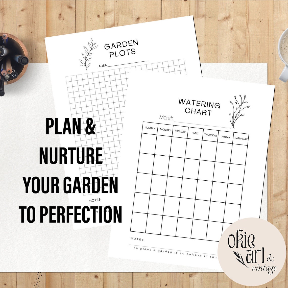 Garden Planner Printable Garden Planting Tracker Print Garden To-do ...