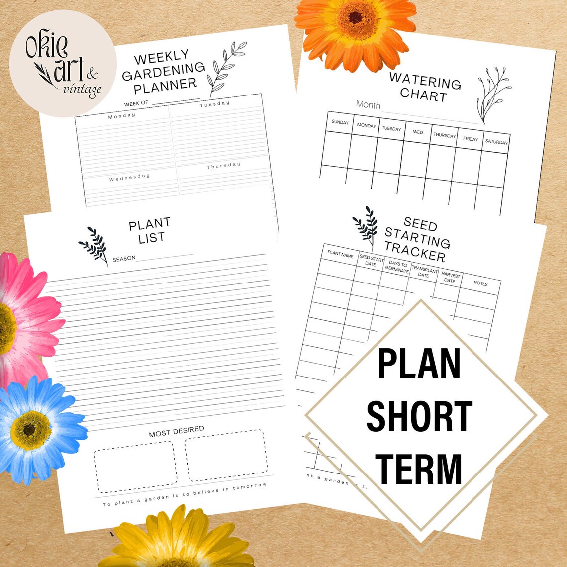Garden Planner Printable Garden Planting Tracker Print Garden - Etsy
