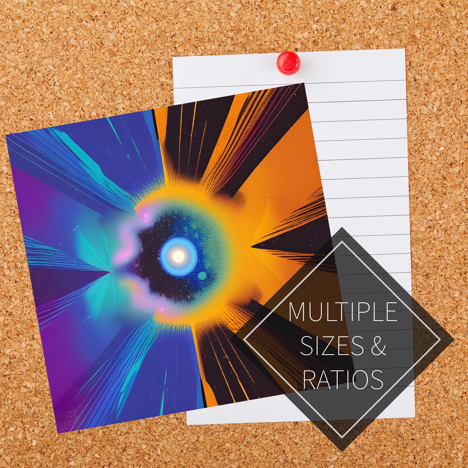 Abstract Sunburst Printable Art, High Resolution Download, JPEG ...