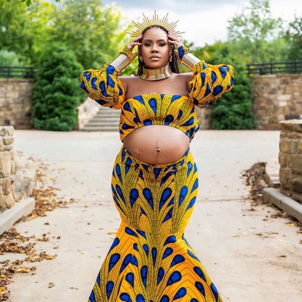 African Maternity Dress Etsy
