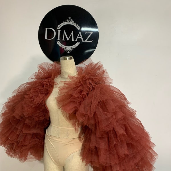 Tulle Bridal Jacket - Etsy