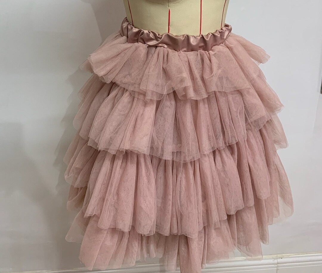 Black Tulle Ruffle Skirt Adult Tutu Skirt Womens Festival Outfit - Etsy