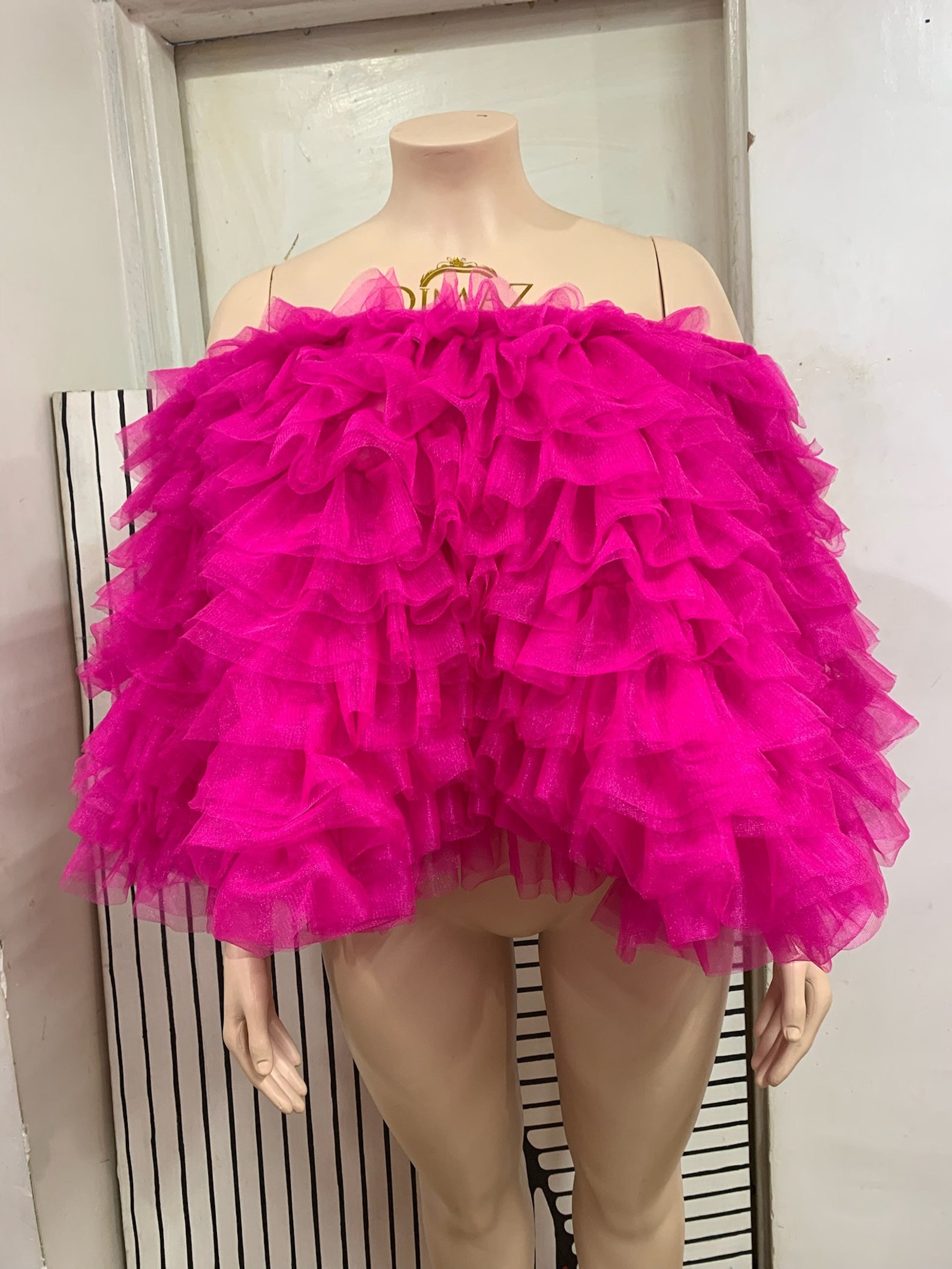 Tulle Top Ruffle Blouse Mesh Top Birthday Outfit - Etsy