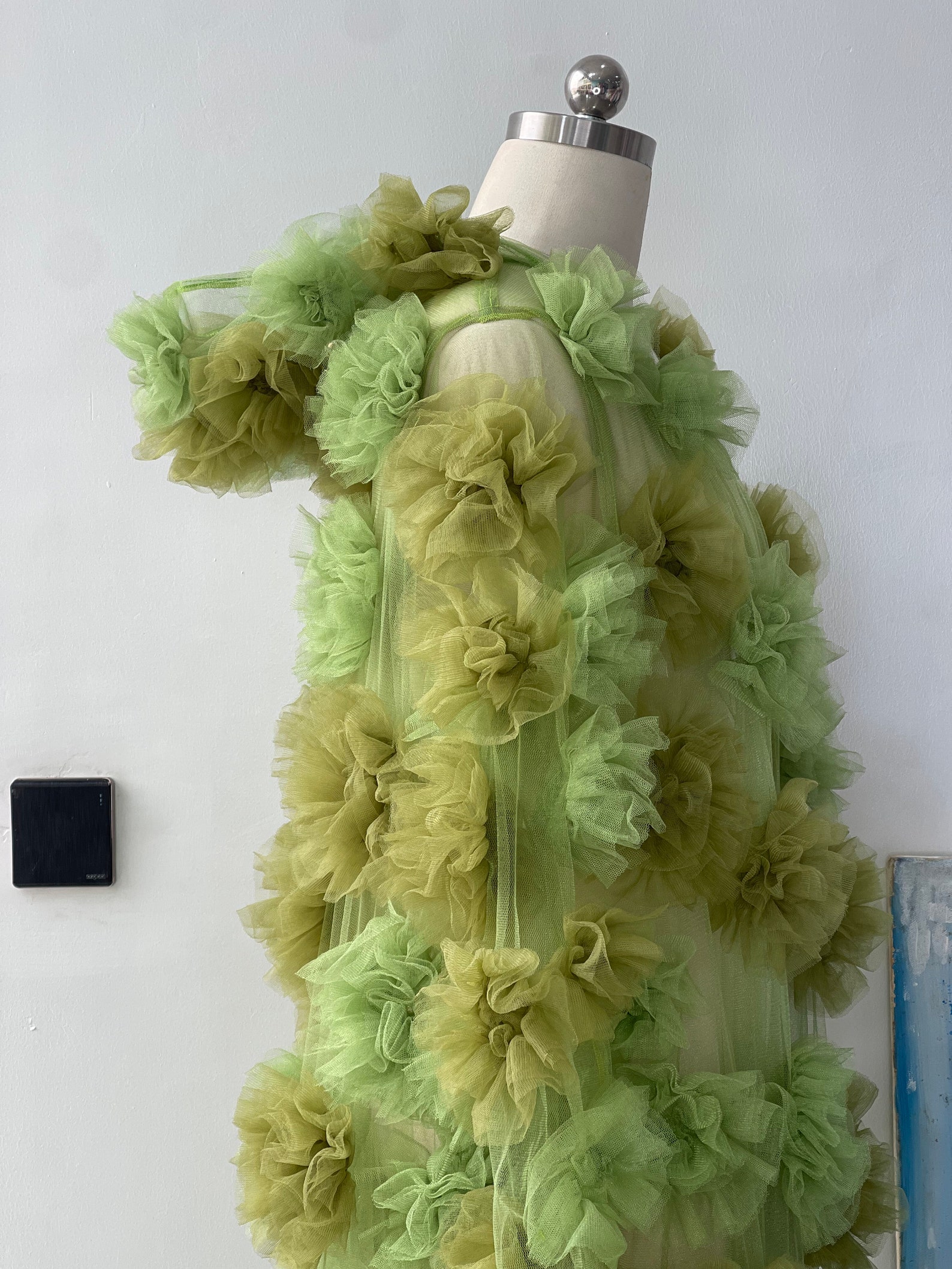 Green Awesome Jacket /different Shades of Green Ruffles Hooded - Etsy