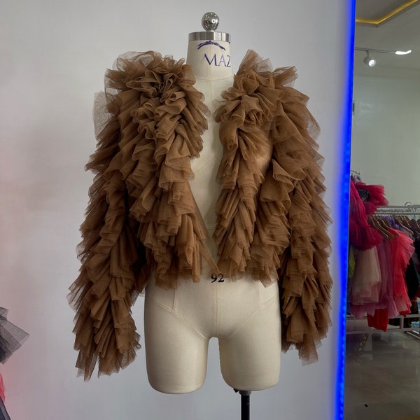 Tulle Bridal Jacket - Etsy