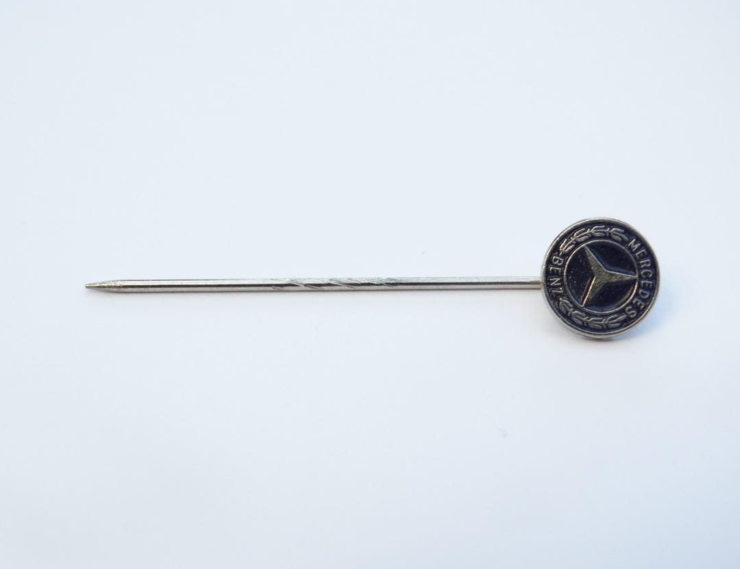 Vintage Mercedes Benz Pin Round Car Logo Badge - Etsy