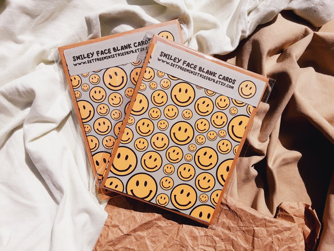 Smiley Face Blank Cards Blank Cards Smiley Face Happy Encouragement ...