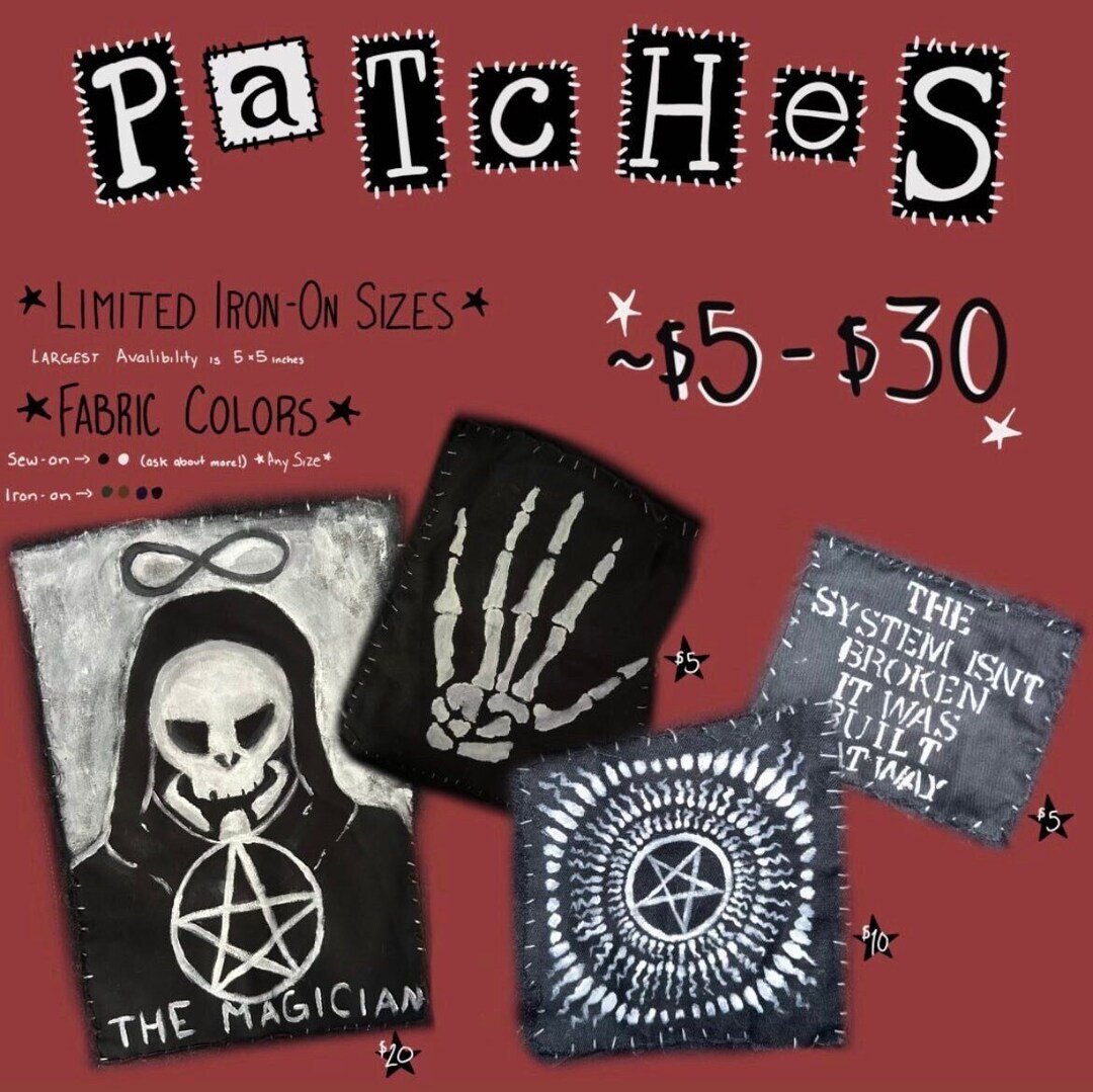 Hand Painted Patches - Etsy