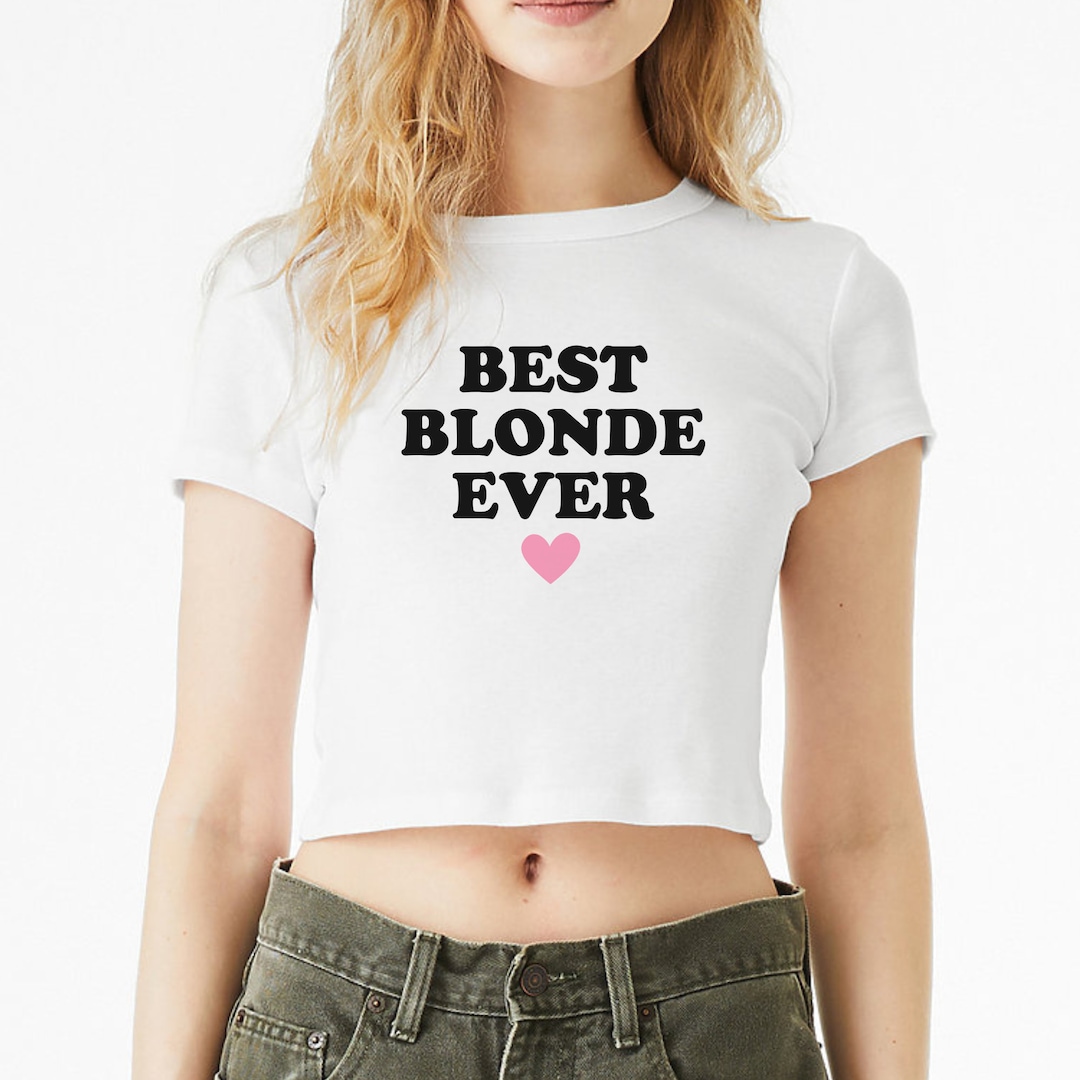 Best Blonde Ever Iconic Slogan Y2k Trio Baby Tees, Y2k Besties Outfits ...