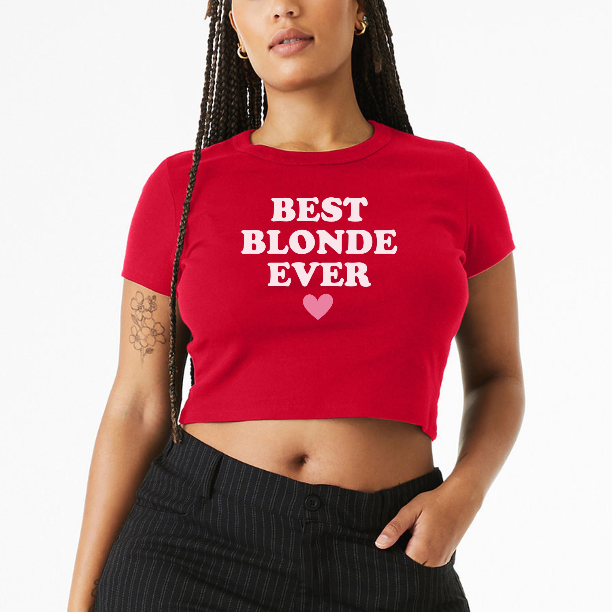 Best Blonde Ever Iconic Slogan Y2k Trio Baby Tees, Y2k Besties Outfits ...