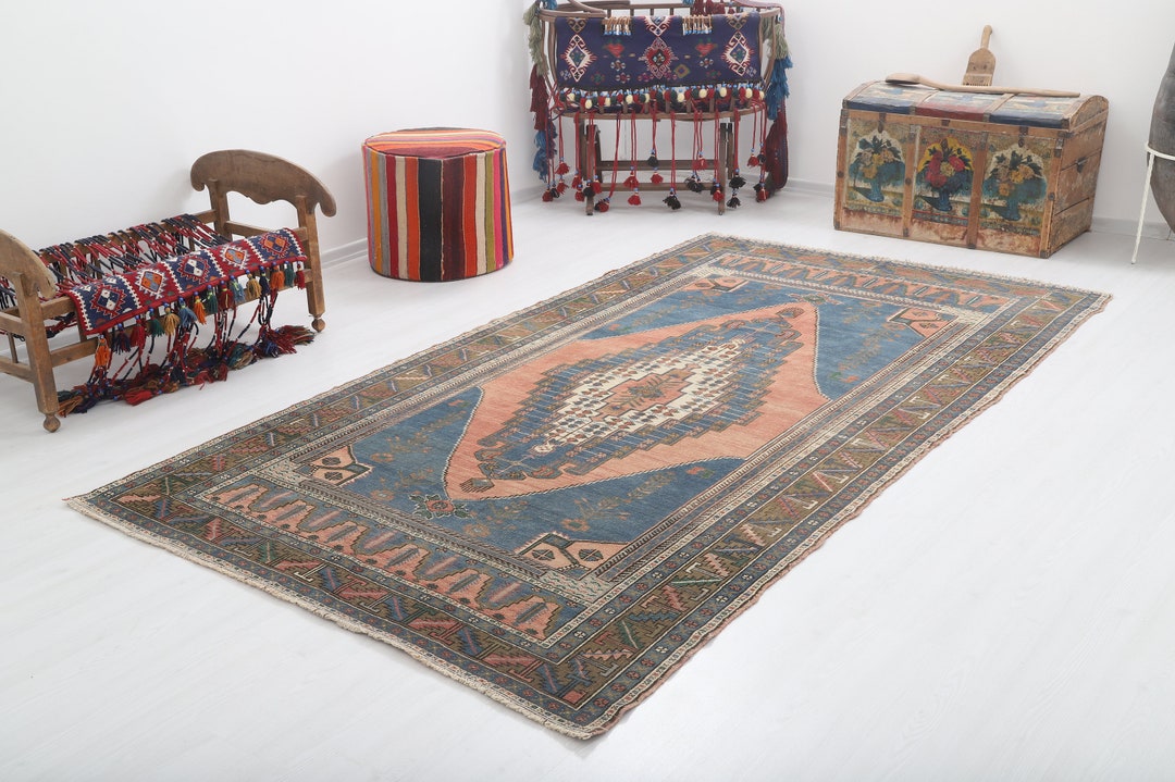 5x9 Rug Soft Handmade Rug 5x9 Wool Rug 5x9 Turkish Area - Etsy