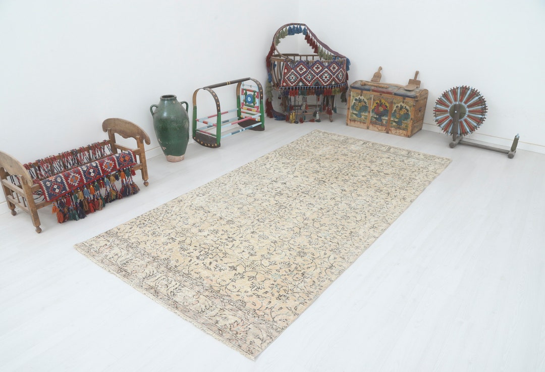 Natural Rug Living Room Rug 5x10 Area Rug Vintage Rug 5x10 - Etsy