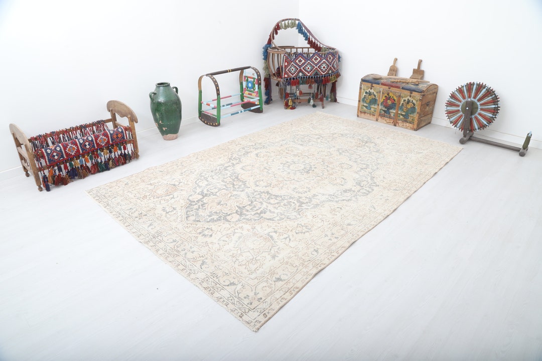 7x11 Handmade Rug Oversize Rug 7x11 Turkish Rug Vintage - Etsy