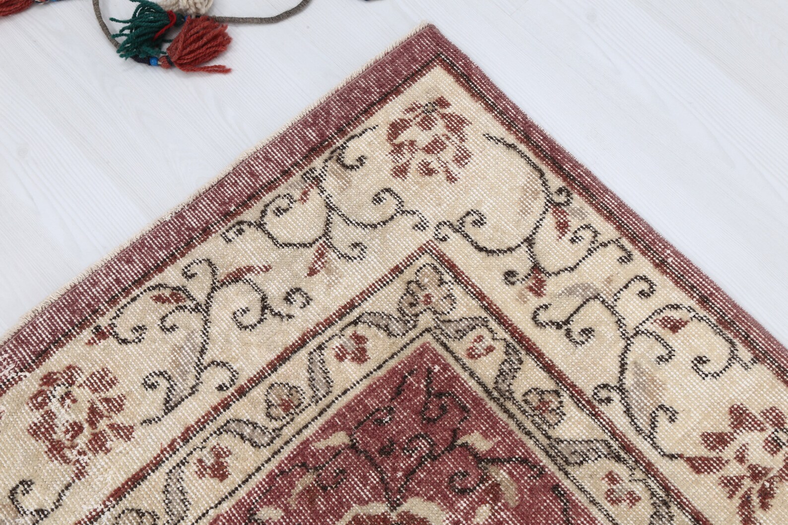 7x11 Oversize Vintage Rug Turkish Rug Red Beige Rug Muted | Etsy