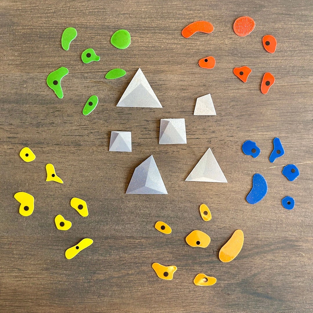 Rock Climbing Sticker Pack - Diy Setting - Volumes and Holds - Great ...
