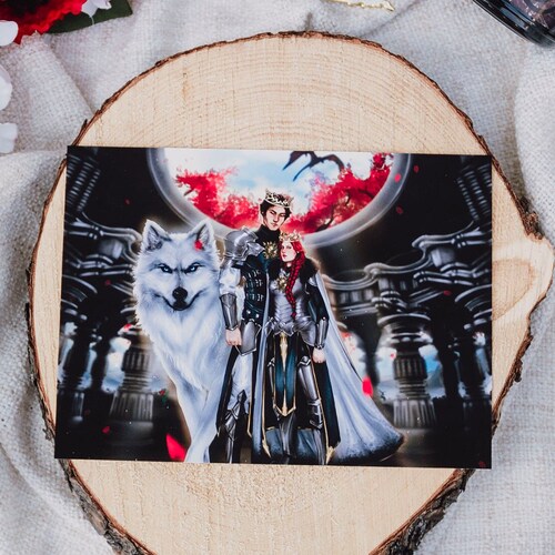 Meyaah Liessa Casteel and Poppy From Blood and Ash Art - Etsy