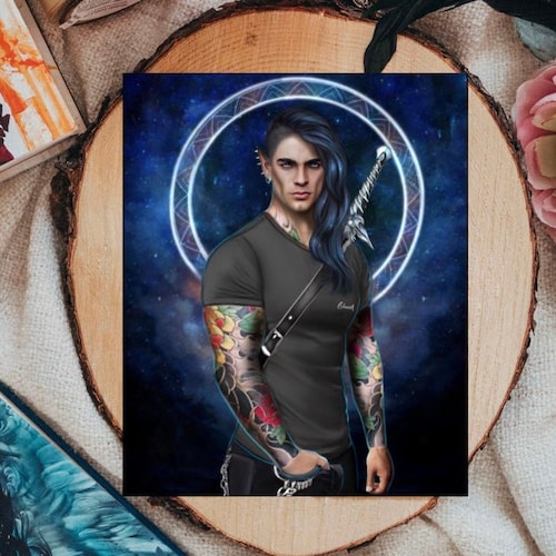 SJM Sarah J Mass Art Crescent City House of Earth and | Etsy