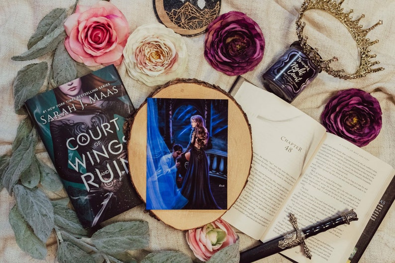 Feysand Art Print Rhysand and Feyre Art Acotar Art Fandom - Etsy